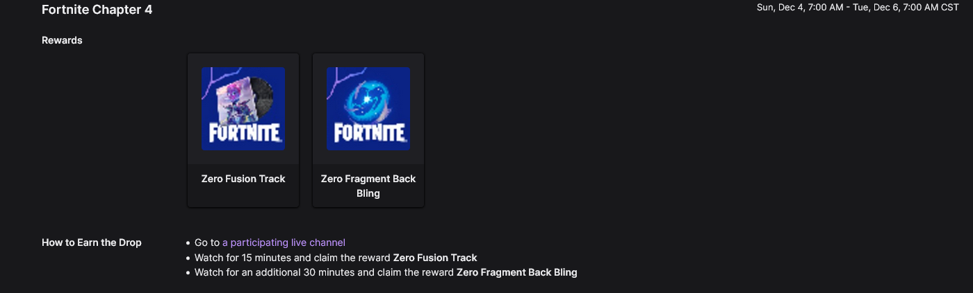 Fortnite Twitch drops for Chapter 4, season 1 & how to redeem them ...