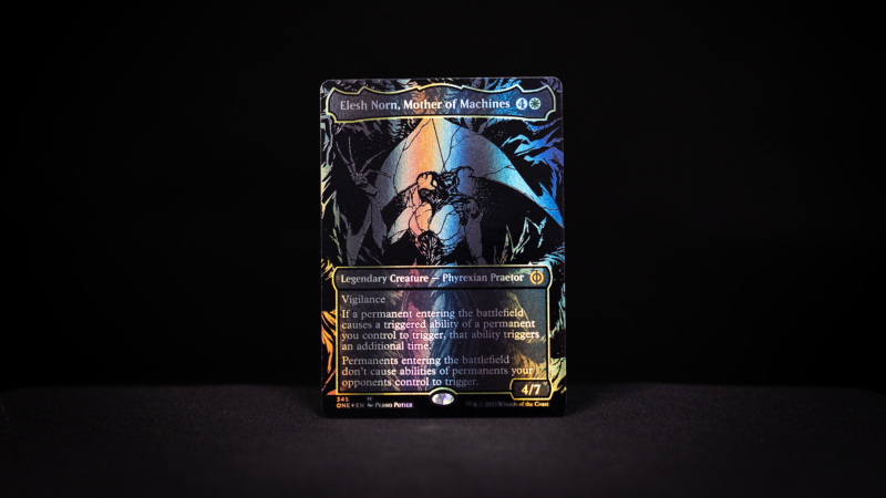 MTG Oil Slick foil treatments seep into basic lands for Phyrexia: All Will Be One - Dot Esports