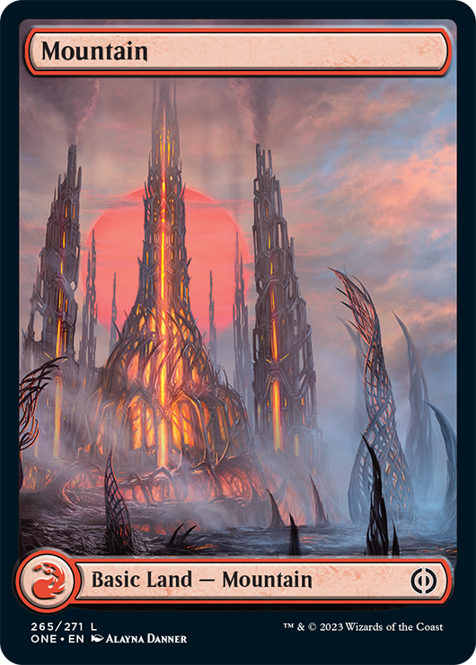 Here's every version of MTG Phyrexian: All Will Be One basic lands ...