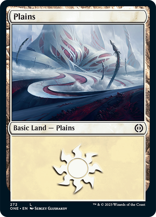 Here's every version of MTG Phyrexian: All Will Be One basic lands ...