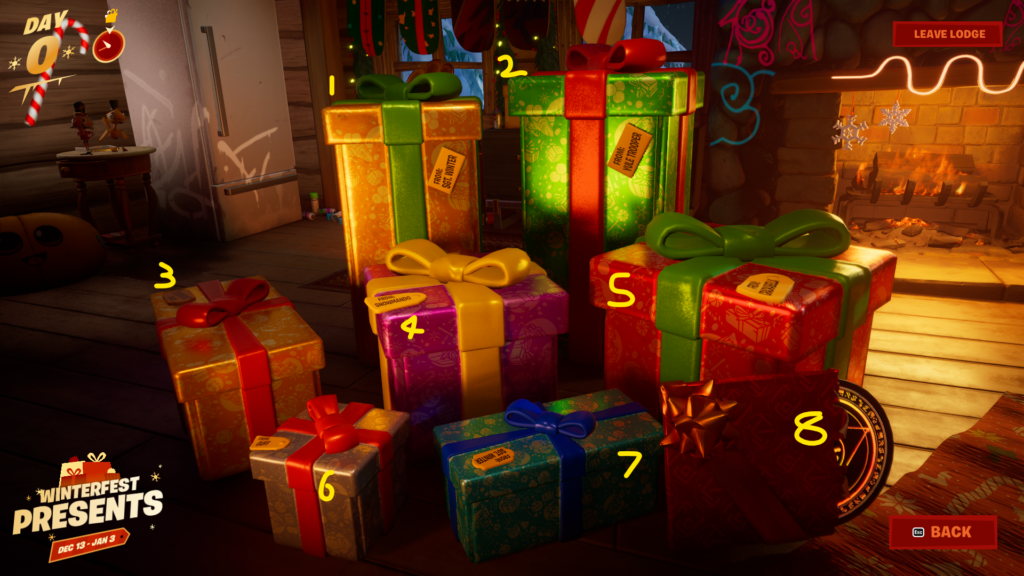 All Presents and their contents in Fortnite Winterfest 2022 - Dot Esports