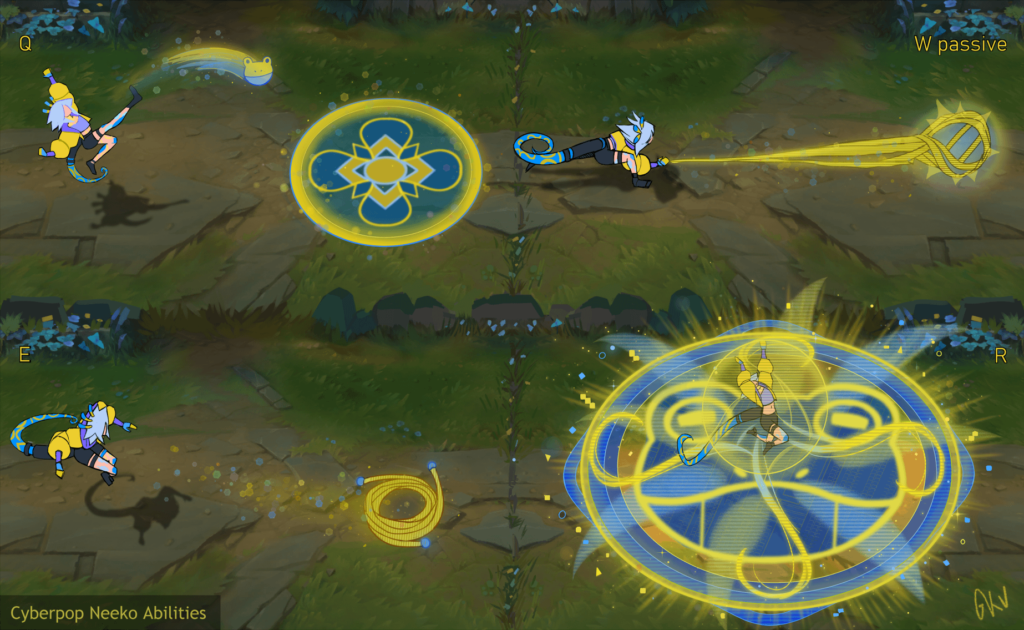 Fan-made Cyberpunk Neeko skin will have you wishing this League skin ...