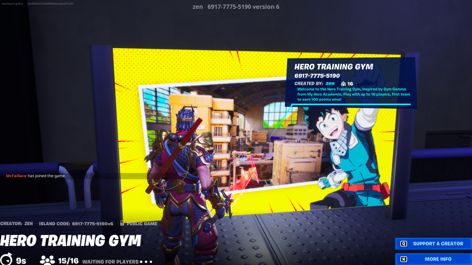 How to get to the My Hero Academia Hero Training Gym in Fortnite - Dot ...