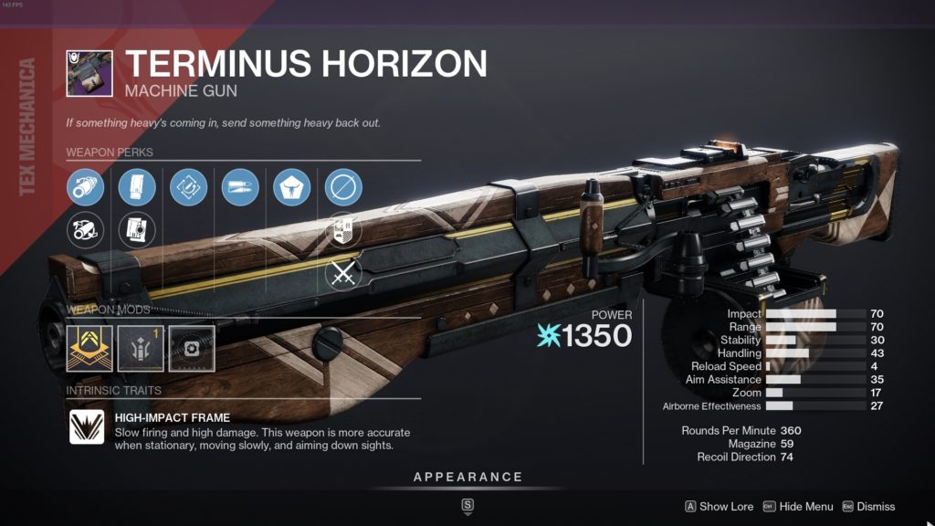 These are the Terminus Horizon god rolls and best perks in Destiny 2 ...