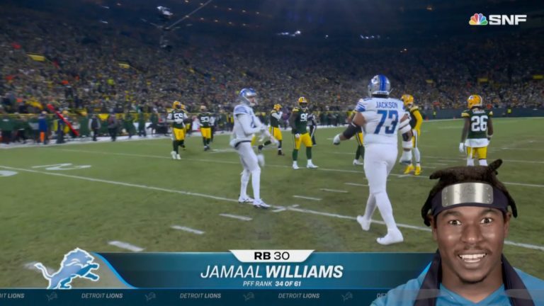 Jamaal Williams' SNF intro and post-game interviews prove you can be ...