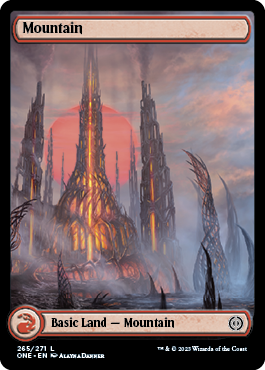 All MTG basic lands and variations in Phyrexia: All Will Be One - Dot Esports