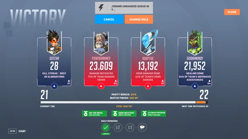 These Overwatch 2 post-game cards could show players who's actually ...