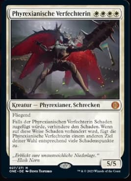 MTG Phyrexian horror ONE spoiler in White prevents and deals direct ...