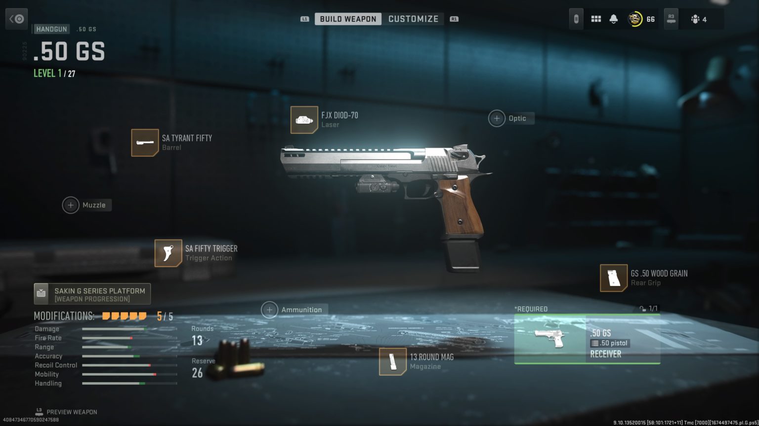 Best .50 GS loadout and class setup in Modern Warfare 2 | Best attachments for .50 GS in MW2 ...