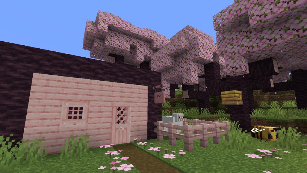 Minecraft is adding a cherry blossom biome in the next update - Dot Esports
